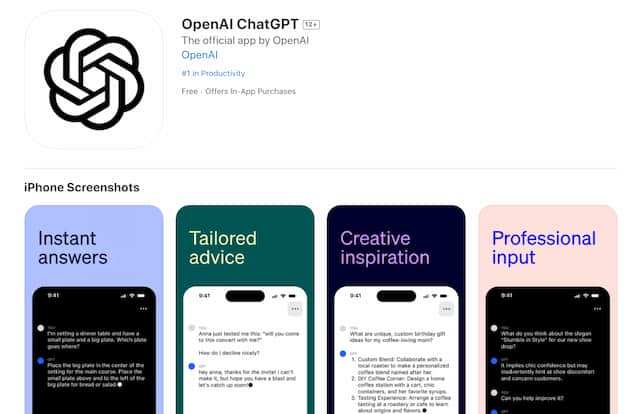 OpenAI, iOS용 공식 챗GPT 앱 출시