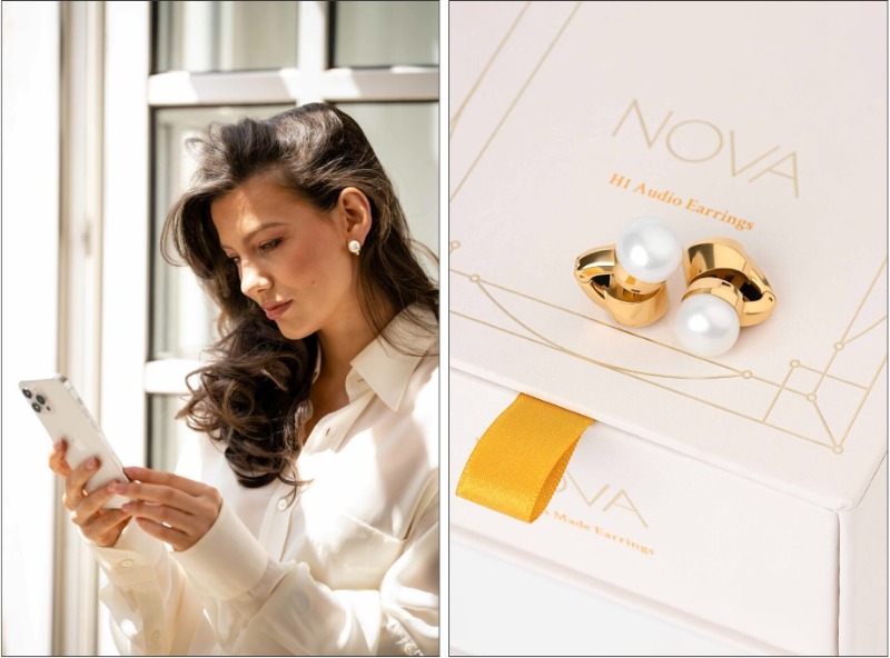 패션과 기술의 만남, NOVA H1 오디오 이어링 화제